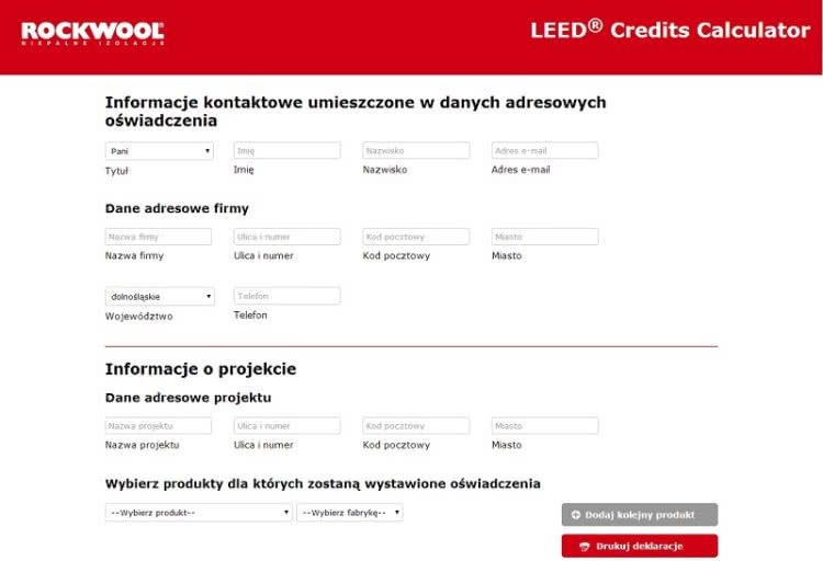 Generator Oświadczeń LEED® - ROCKWOOL wprowadza nowe narzędzie dla ...