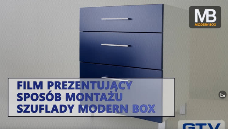 Montaż szuflady ModernBox
