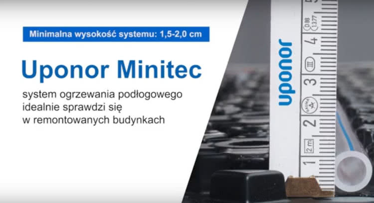 Uponor Minitec - modernizacja ogrzewania podłogowego