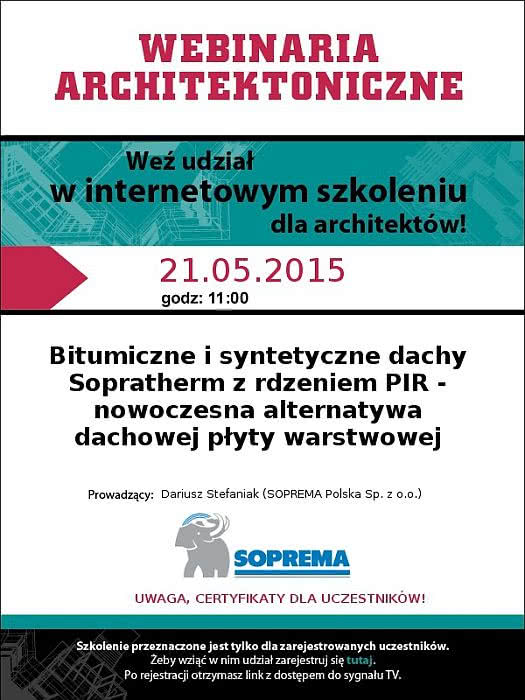 Bitumiczne i syntetyczne dachy Sopratherm z rdzeniem PIR - nowoczesna ...