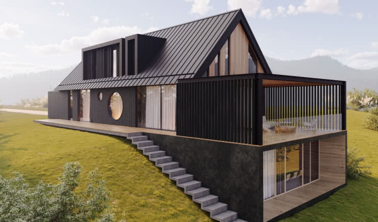 Blachodachówka w nowoczesnych stylizacjach architektonicznych