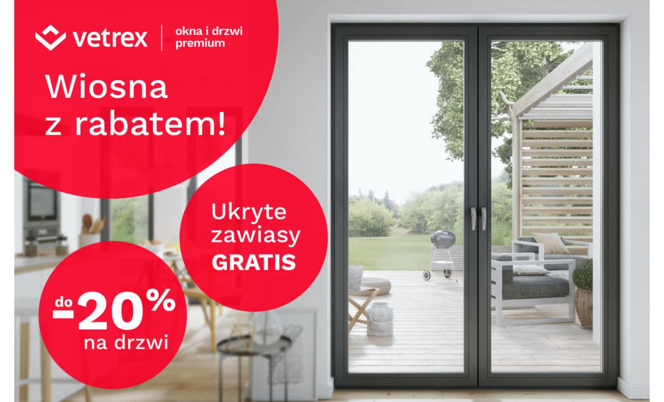 Wiosenna promocja Vetrex na okna i drzwi