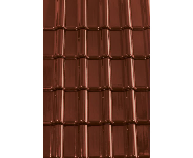 Nowość! Dachówka glazurowana TITANIA FINESSE w kolorze kasztanowym ...